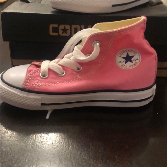 Converse | Shoes | Little Girls Pink Converse High Tops | Poshmark